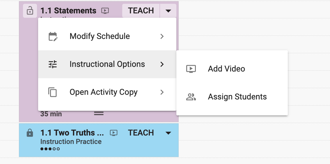 Assigning Activities to Specific Students – TechSmart Inc.